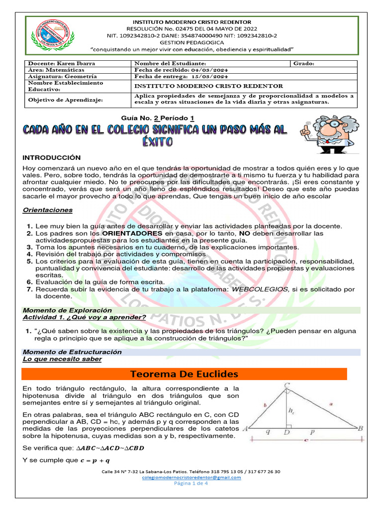 Geometria 2 | PDF | Triángulo | Geometría del plano euclidiano