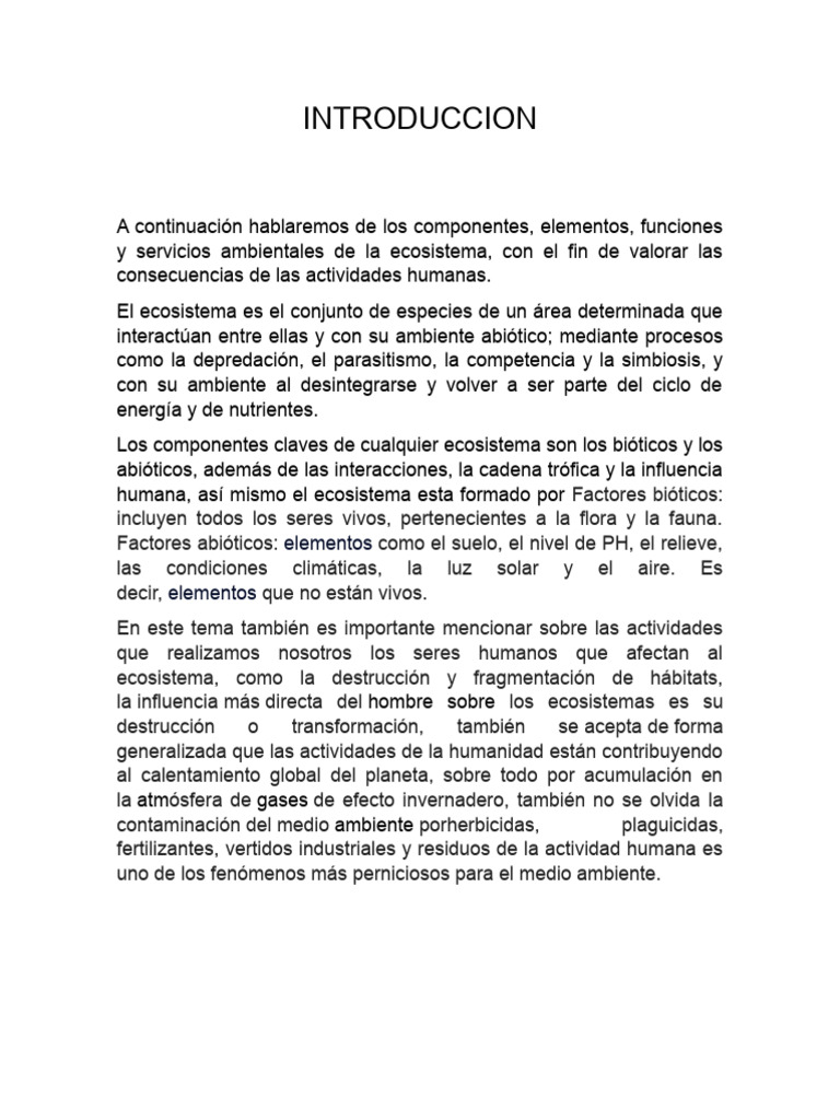 Ecosistema Intro | PDF Ecosistema Intro | PDF
