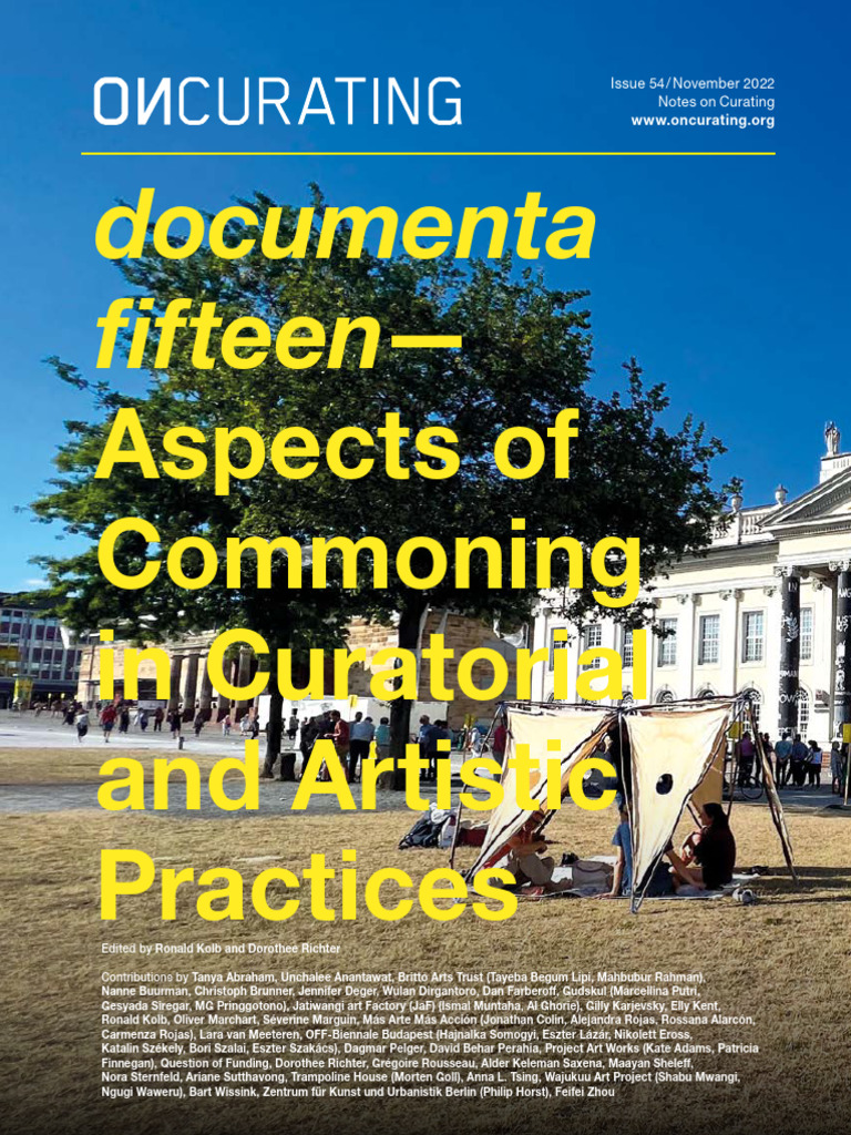 Documenta Fifteen - Aspects of Commoning in Curatorial and Artistic ...