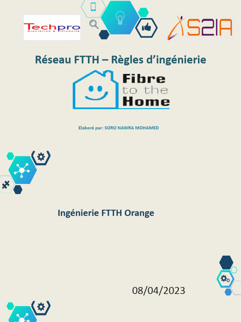 Réseau FTTH-Règles D'ingénierie S2IA | PDF | Télévision par câble ...