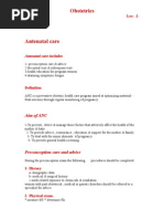 DHA Antenatal Care Protocols Guide | PDF | Obstetrics | Childbirth
