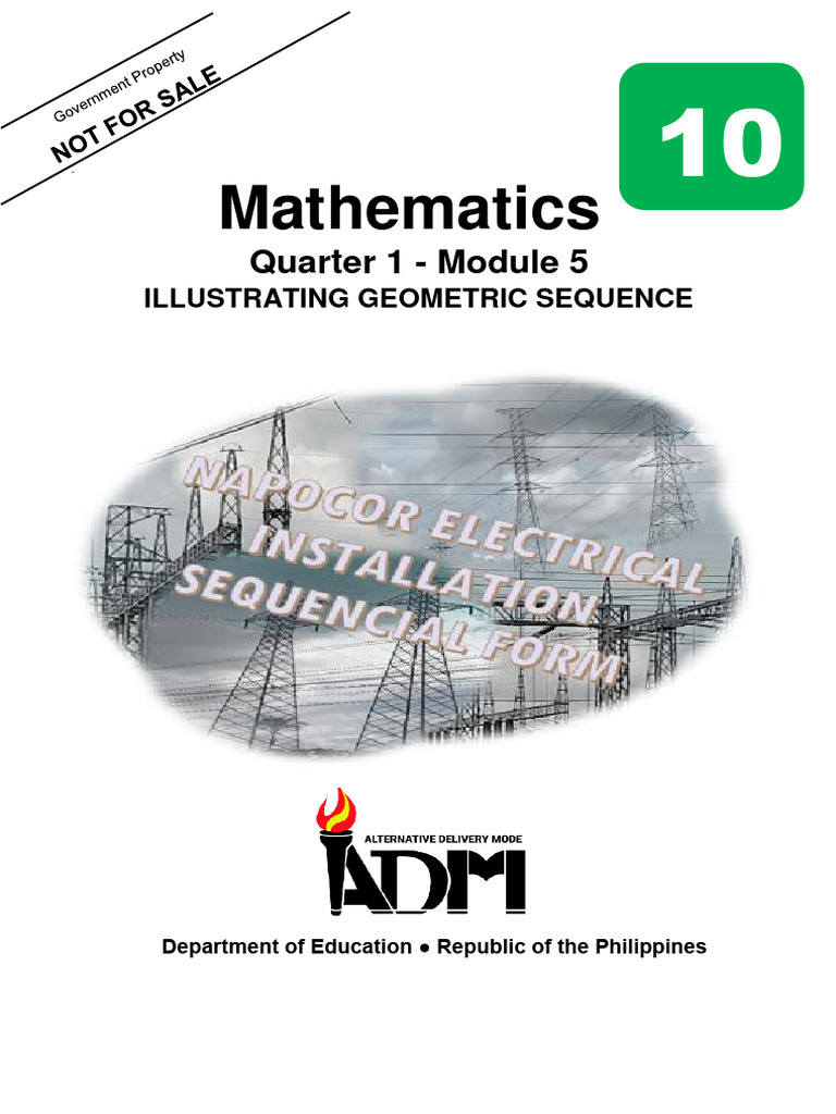 Week-3-Math10 Q1 Mod5 Illustrating Geometric Sequence V3 | PDF ...