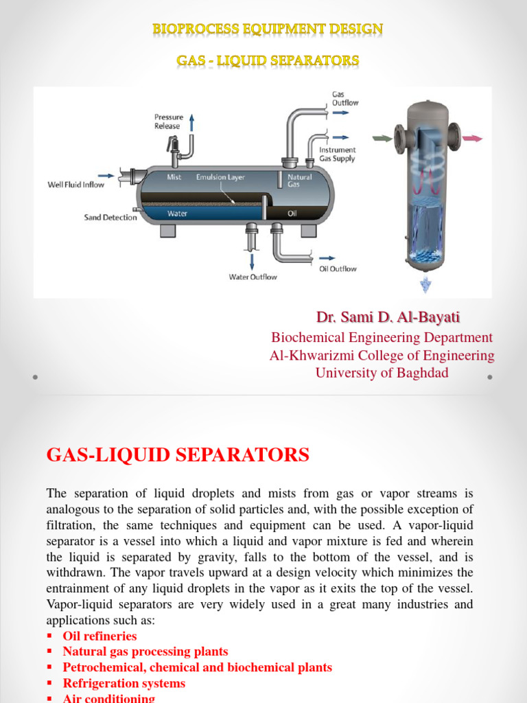 GAS-LIQUID SEPARATORS | PDF | Applied And Interdisciplinary Physics ...