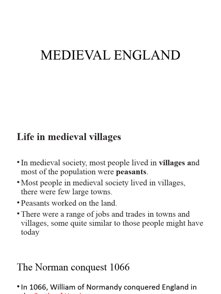 Year 7 History: Medieval England Revision | PDF | Middle Ages | Normans