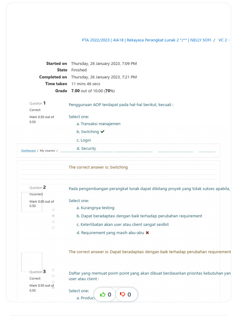 Hasil Ujian Rekayasa Perangkat Lunak 2022/2023 | PDF | Komputer