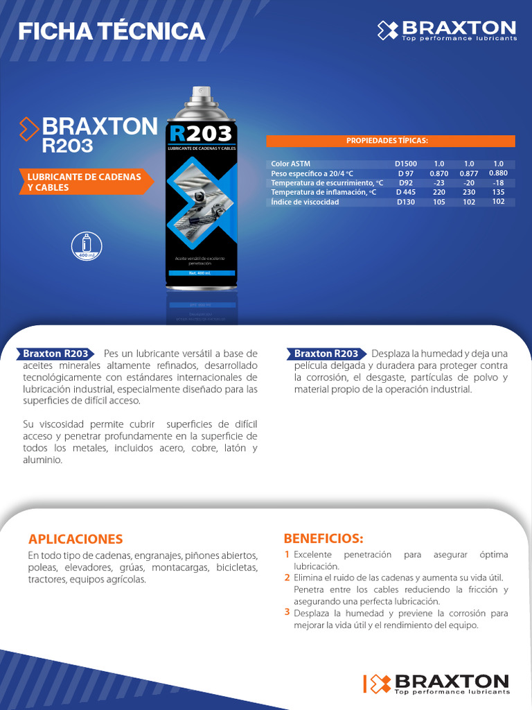 Ficha Tecnica R203 | PDF