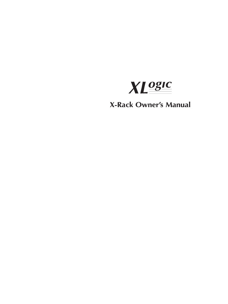 XLogic X-Rack Chassis | PDF | Mains Electricity | Electrical Wiring