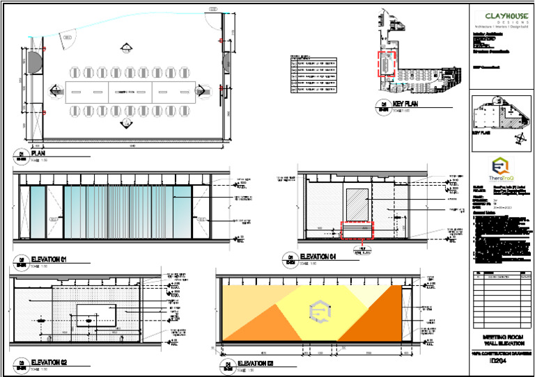 06 TTQ CH Id DWG 204 - Meeting Room Elevation 50@a2 | PDF