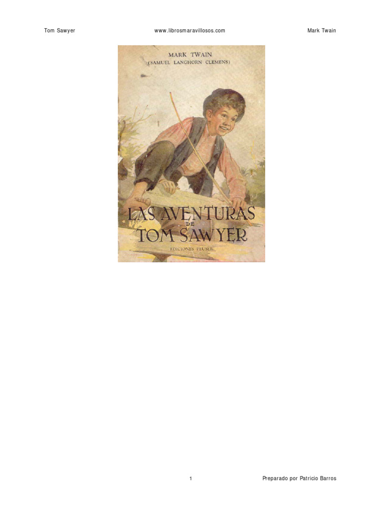 Tom Sawyer - Mark Twain | PDF | Tom Sawyer | Mark Twain