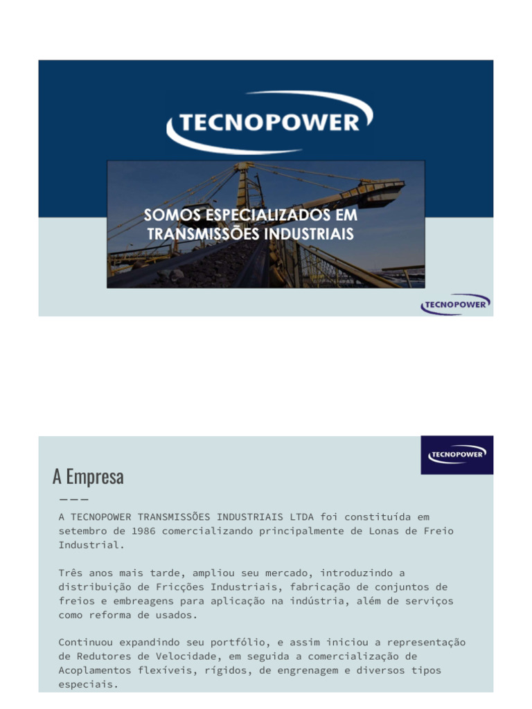 Portfólio Tecnopower - v1 | PDF