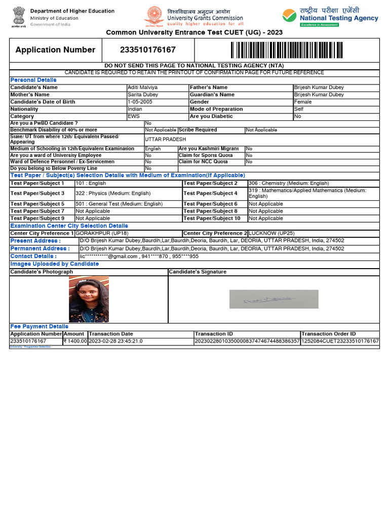 CUET payment | PDF | Engineering | Computer Science