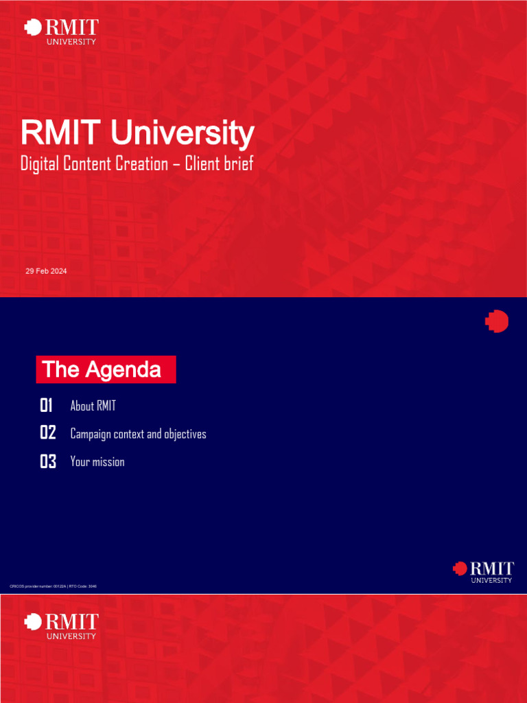 RMIT University Digital Content Brief | PDF | Social Media | Popular ...