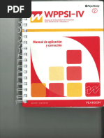 Manual de Aplicación y corrección WPPSI-IV | PDF