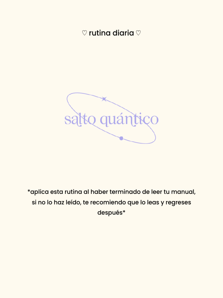 Daily Routine - Salto Quántico | PDF