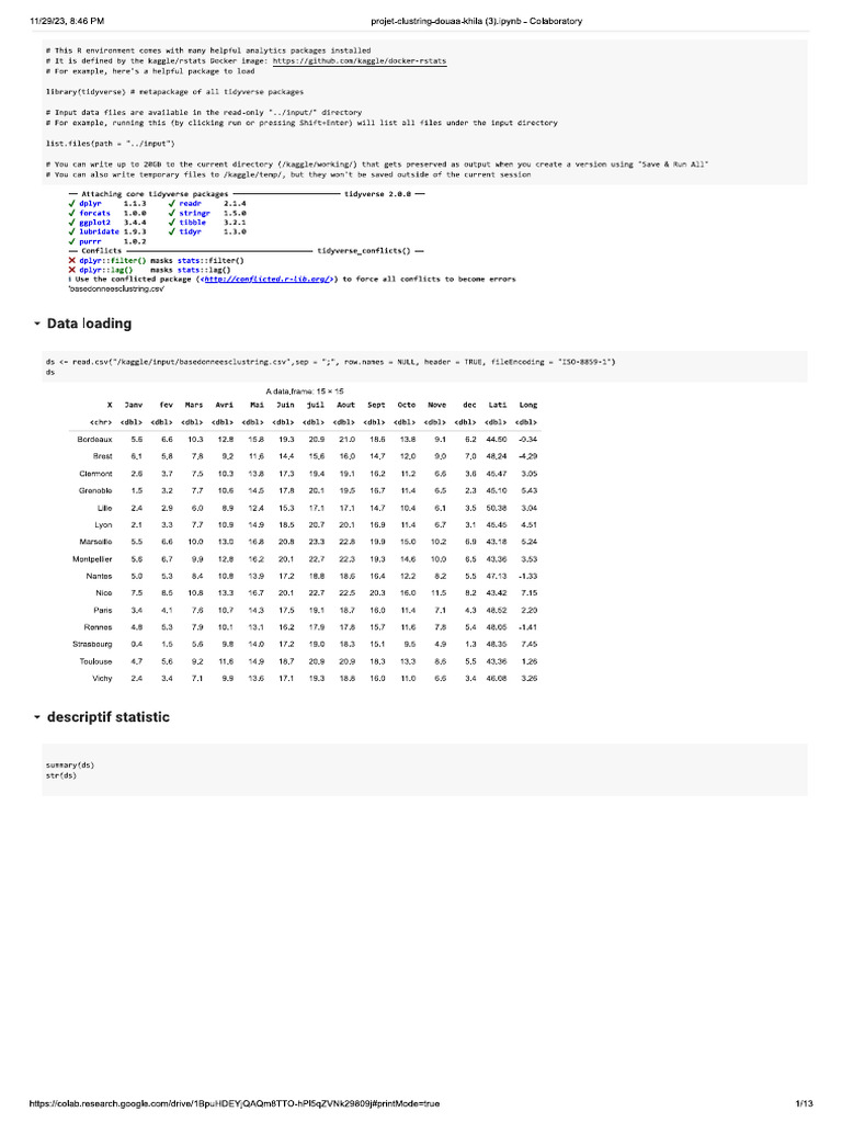 Project Clustring Douaa Khila ID | PDF