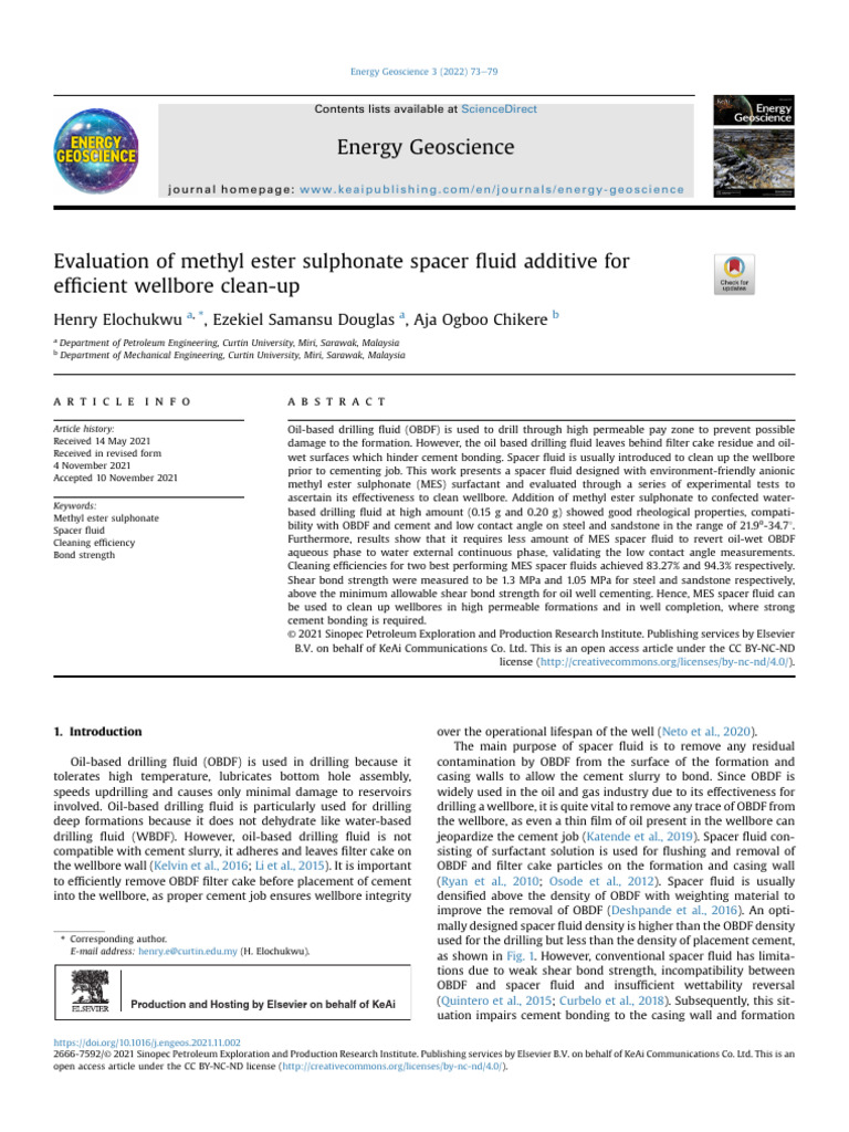 Spacer Fluid Report | PDF | Applied And Interdisciplinary Physics ...