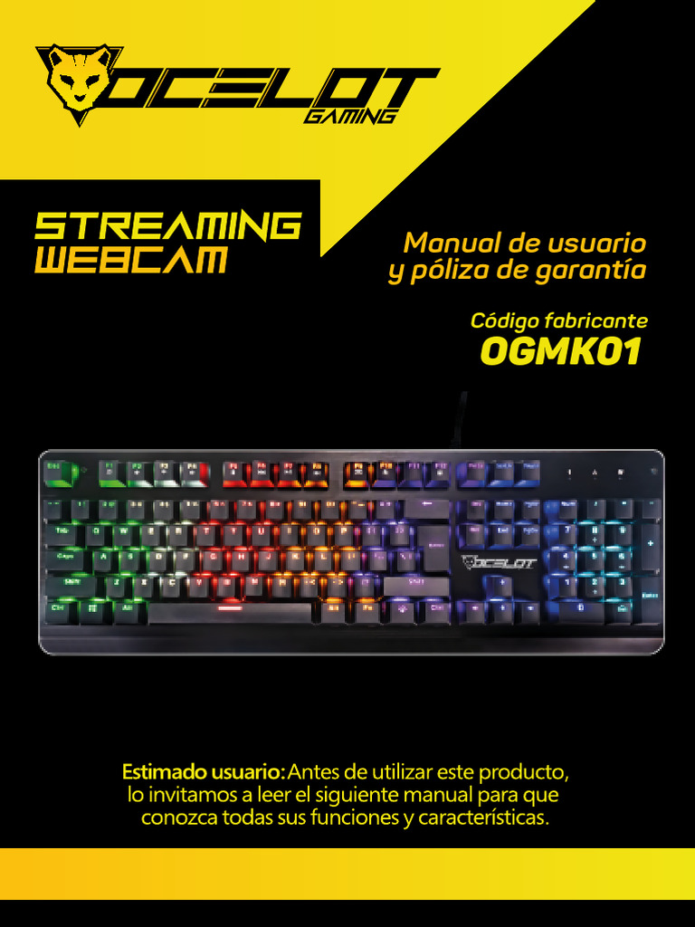 Manual y Garantía Ocelot Gaming | PDF | Consentimiento | Ley de obligaciones