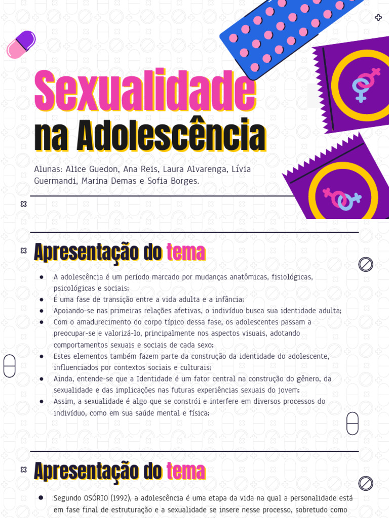 Sexualidade Na Adolescência Desafios E Identidade Pdf Relação 3964