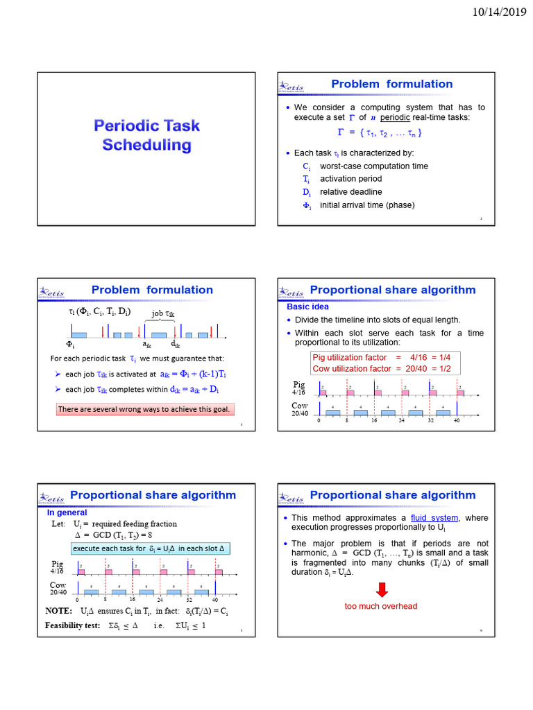 w04-periodic | PDF | Scheduling (Computing) | Computer Programming
