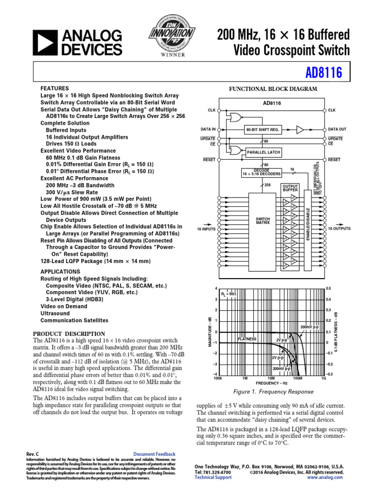AD8116 | PDF | Electrostatic Discharge | Computer Engineering