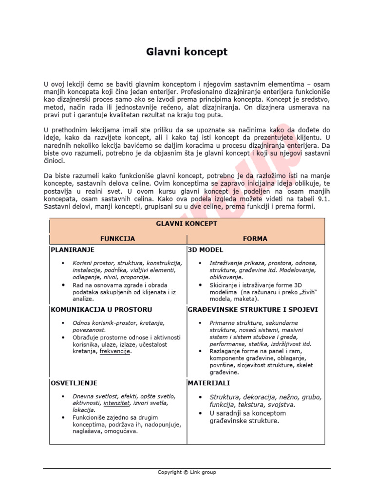 1.glavni Koncept | PDF