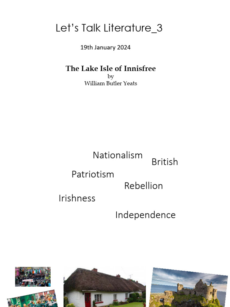TheLakeIsleofInnisfree Yeats LetsTalk XSts | PDF | Poetry | Poems