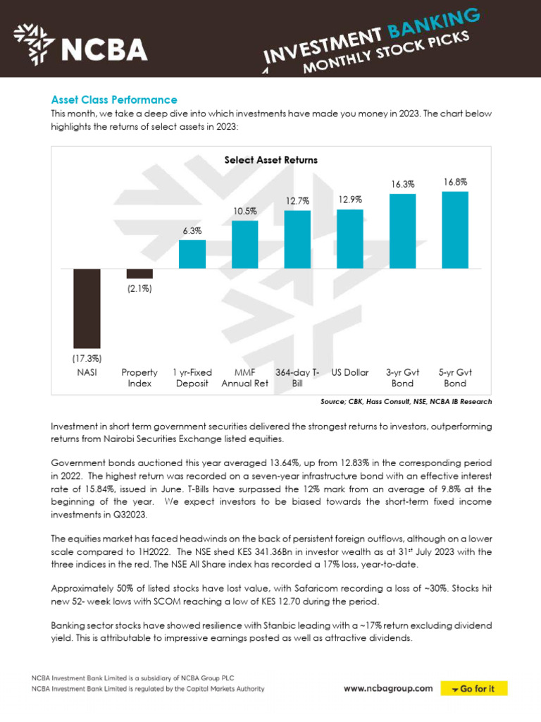 2023 Investment Performance Analysis | PDF | Inflation | Investing
