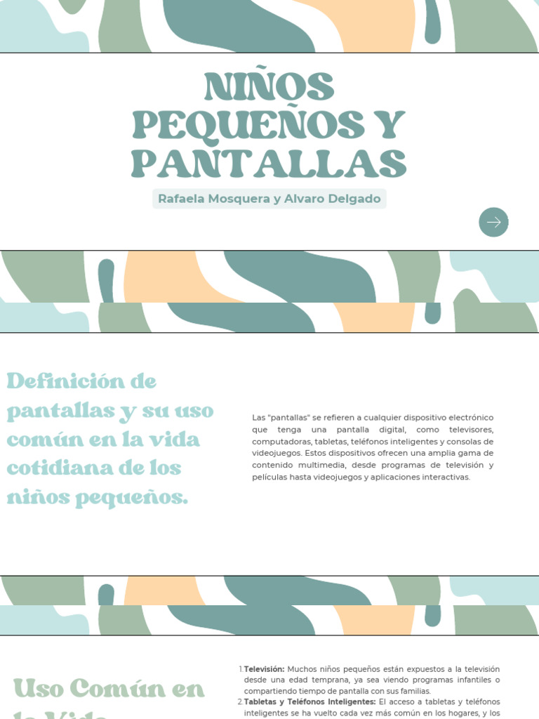 Niños Pequeños y Pantallas | PDF | Videojuegos | Tableta