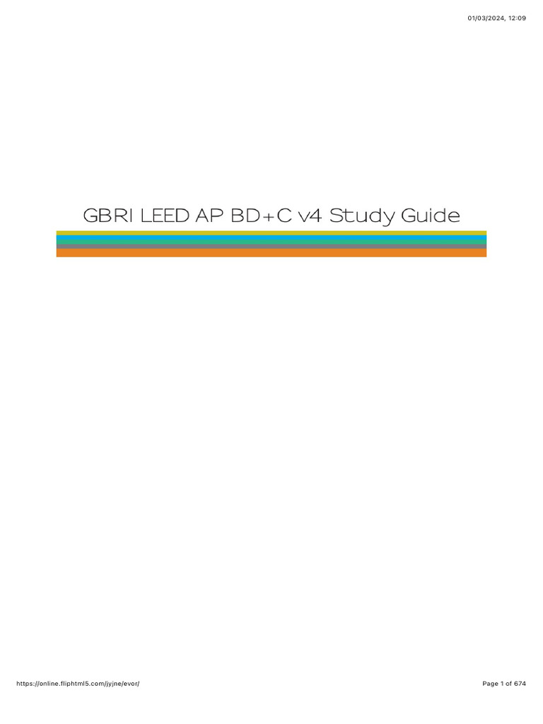LEED v4 BD+C Study Guide - GBRI Online | PDF