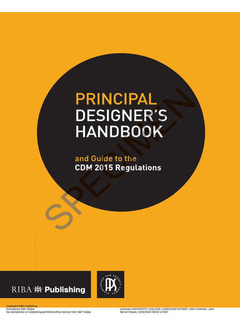 Association For Project Safety, (2016) Principal Designers Handbook and ...