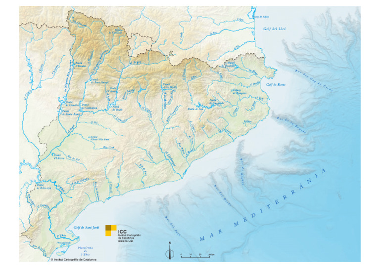2013 Icc Mapa Hipso Fisic Hidro | PDF