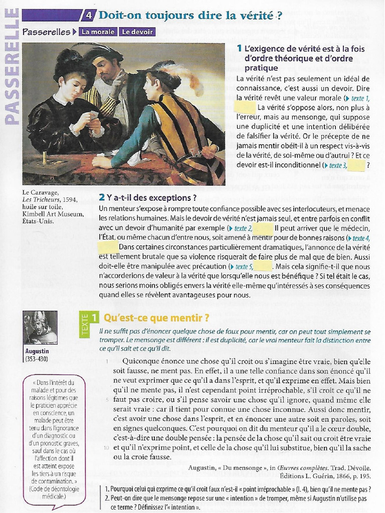 Doit-On Toujours Dire La Vérité | PDF