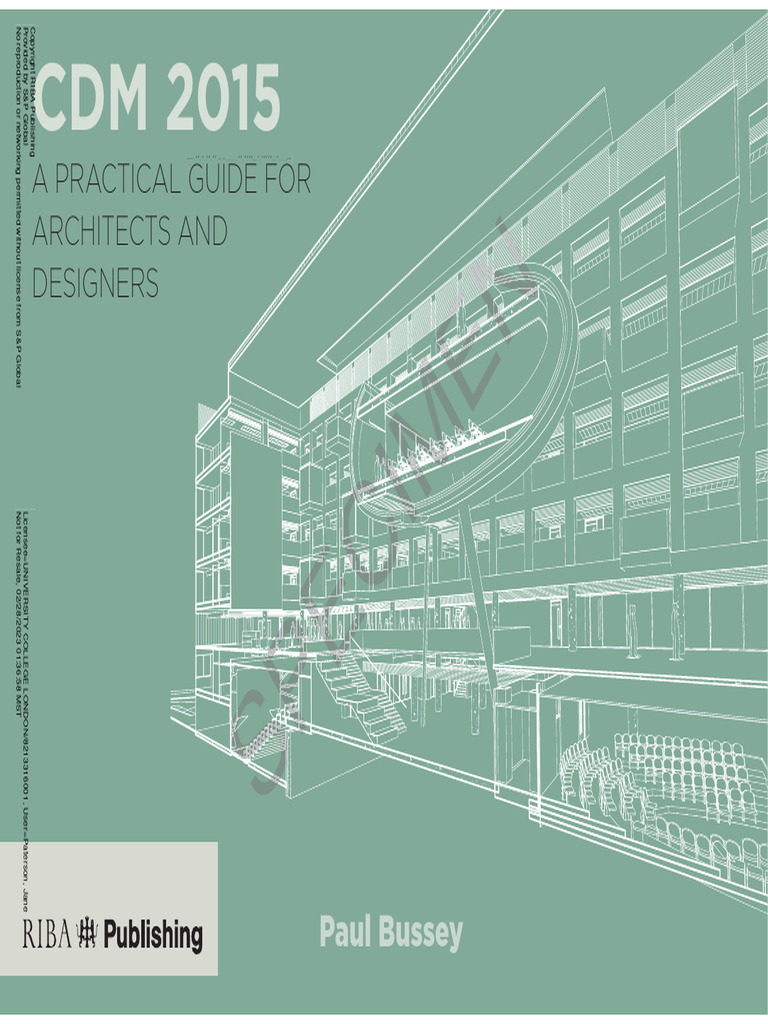 Bussey P (2015) CDM 2015 A Practical Guide For Architects and Designers ...