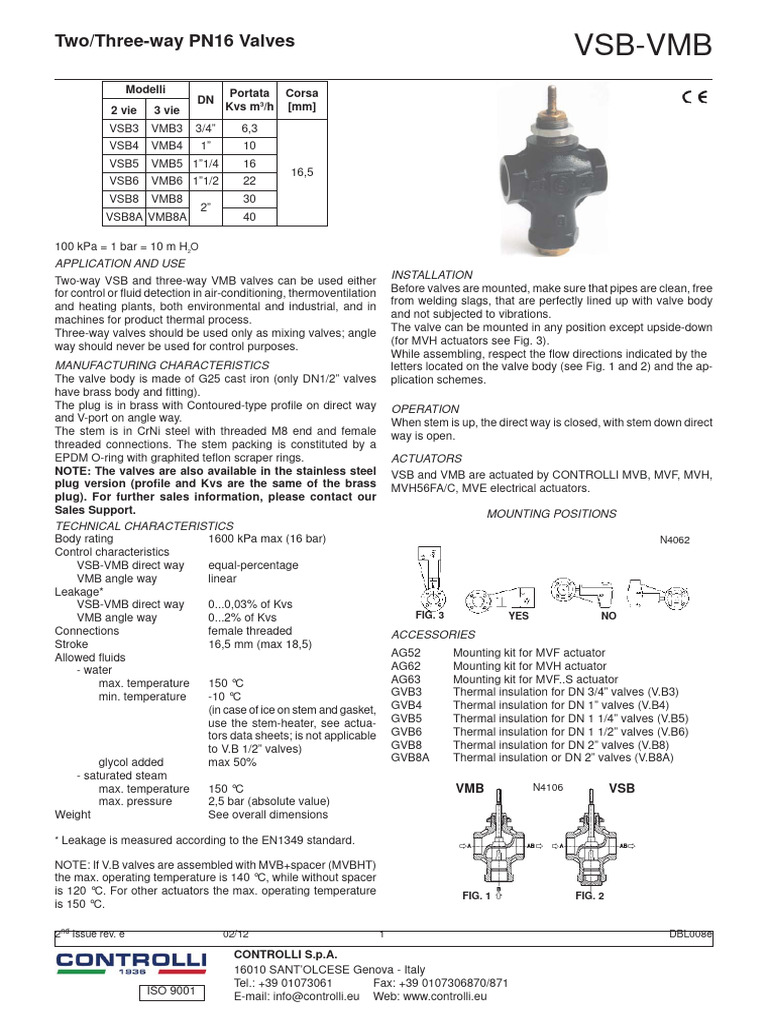VSB-VMB Ege | PDF | Valve | Pipe (Fluid Conveyance)