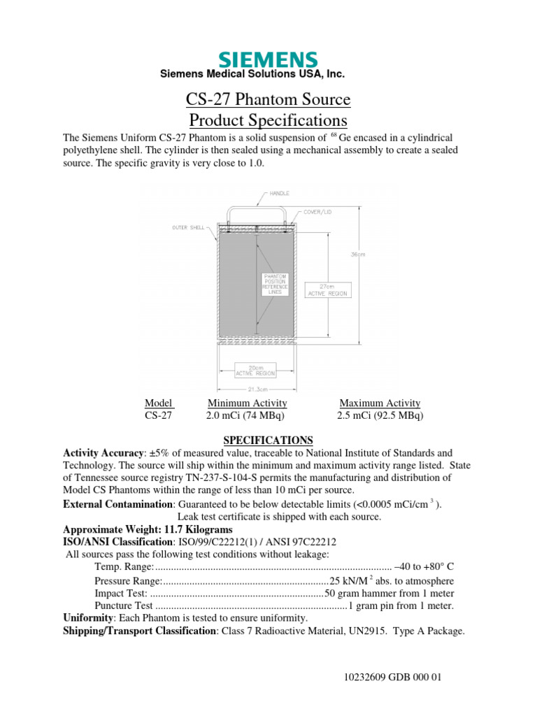 CS-27 Phantom Specs 2 | PDF