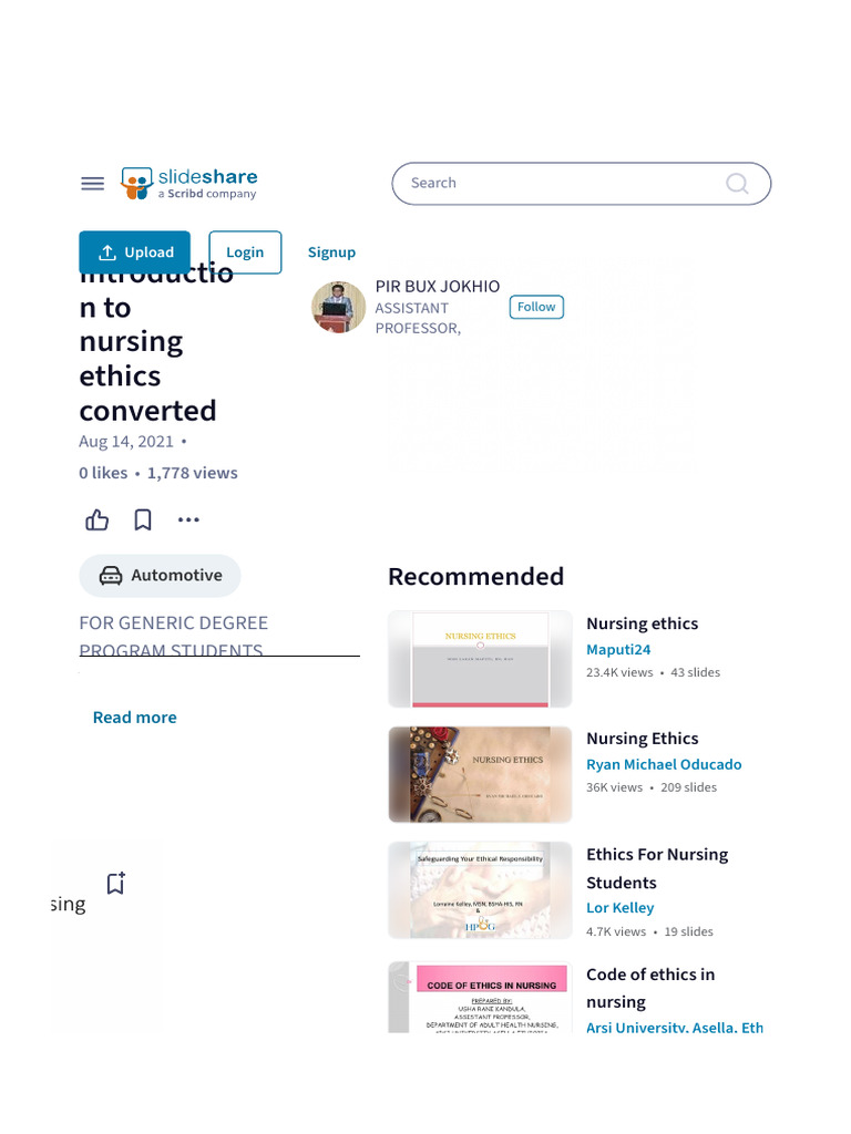 Introduction To Nursing Ethics Converted | PDF | Professional Ethics ...