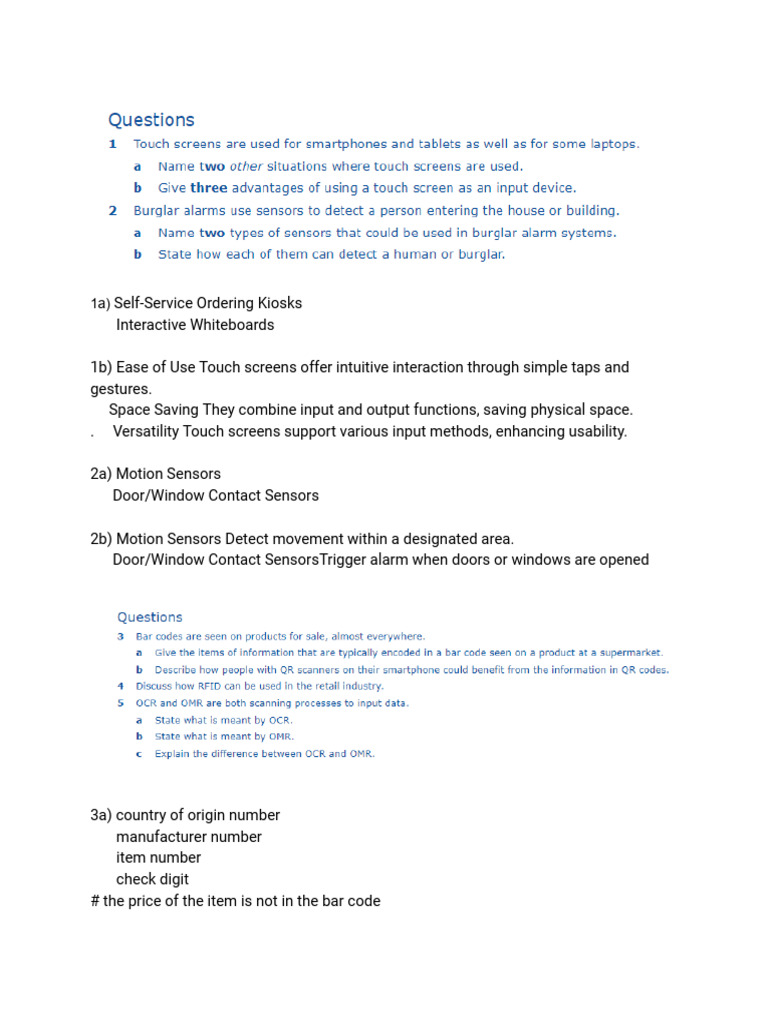 Unit 2 Input & Output Devices | PDF Unit 2 Input & Output Devices | PDF