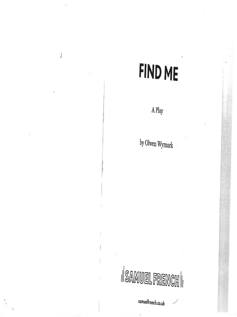 Find Me by Olwen Wymark | PDF