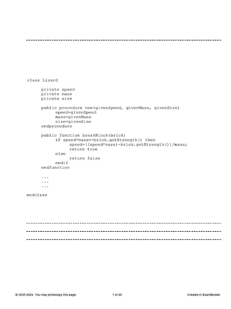 Computer Science 5 | PDF | Method (Computer Programming) | Object (Computer Science)