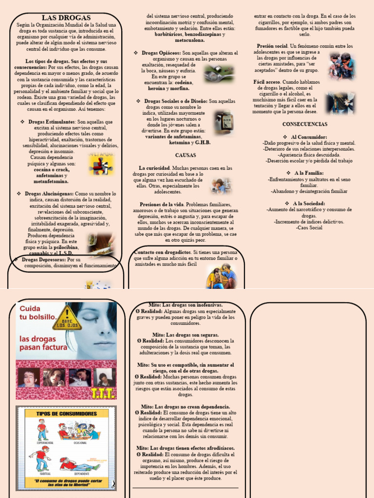 Triptico de Las Drogas 2 | PDF Triptico de Las Drogas 2 | PDF