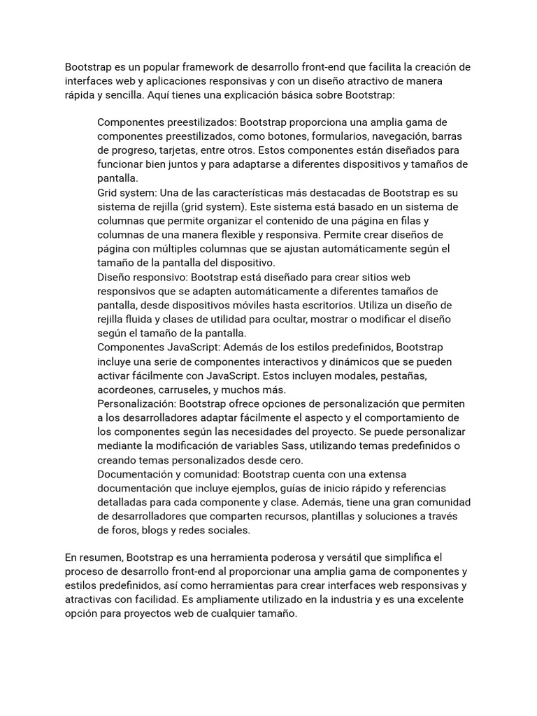 Bootstrap | PDF | Bootstrap (marco frontal) | Ingeniería de software