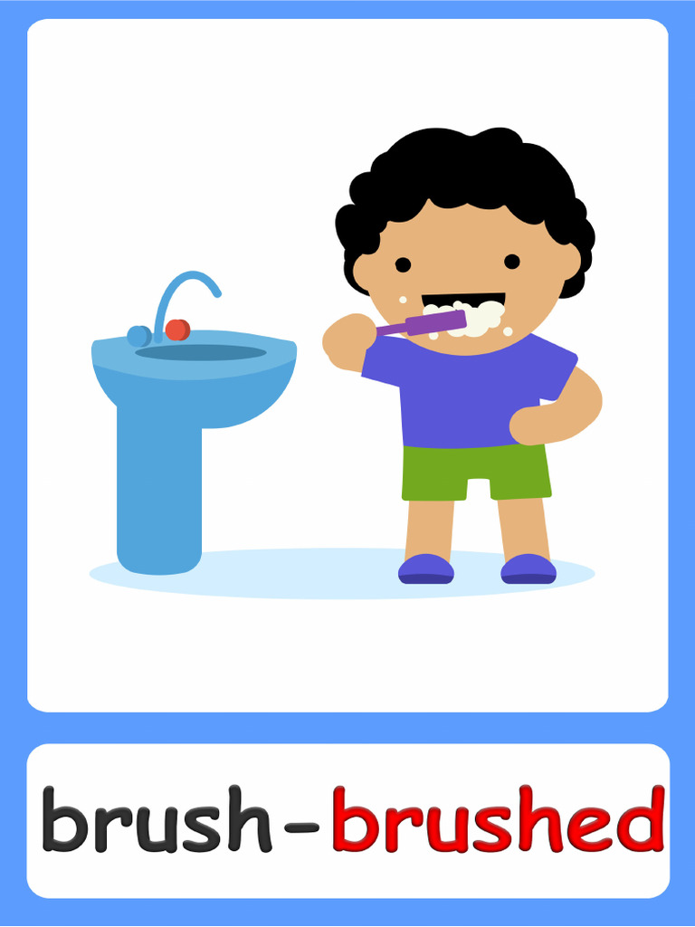 Past Tense Verbs Flashcards | PDF