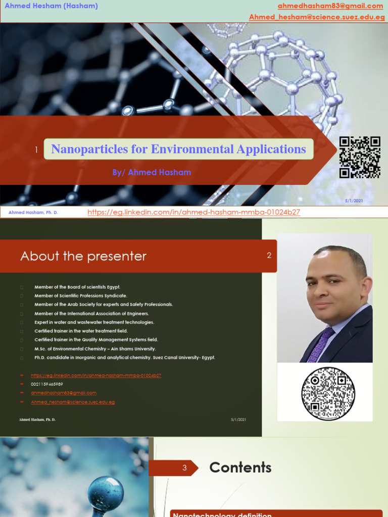 Nanoparticles for Environmental Solutions | PDF | Science & Mathematics