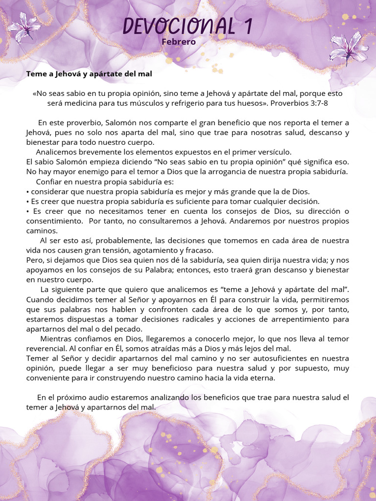 Devocionales Texti | PDF | Alimentos | Osteoporosis