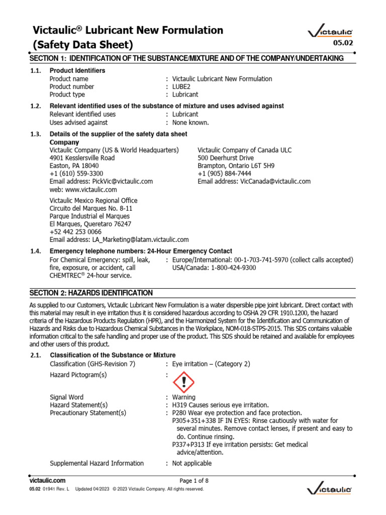 Msds Pdf Toxicity Dangerous Goods