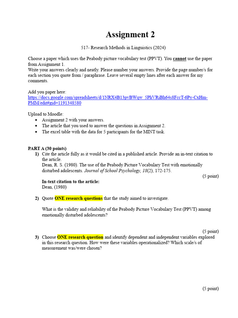 Assignment 2 Research Methods (Dena Egbaria) | PDF