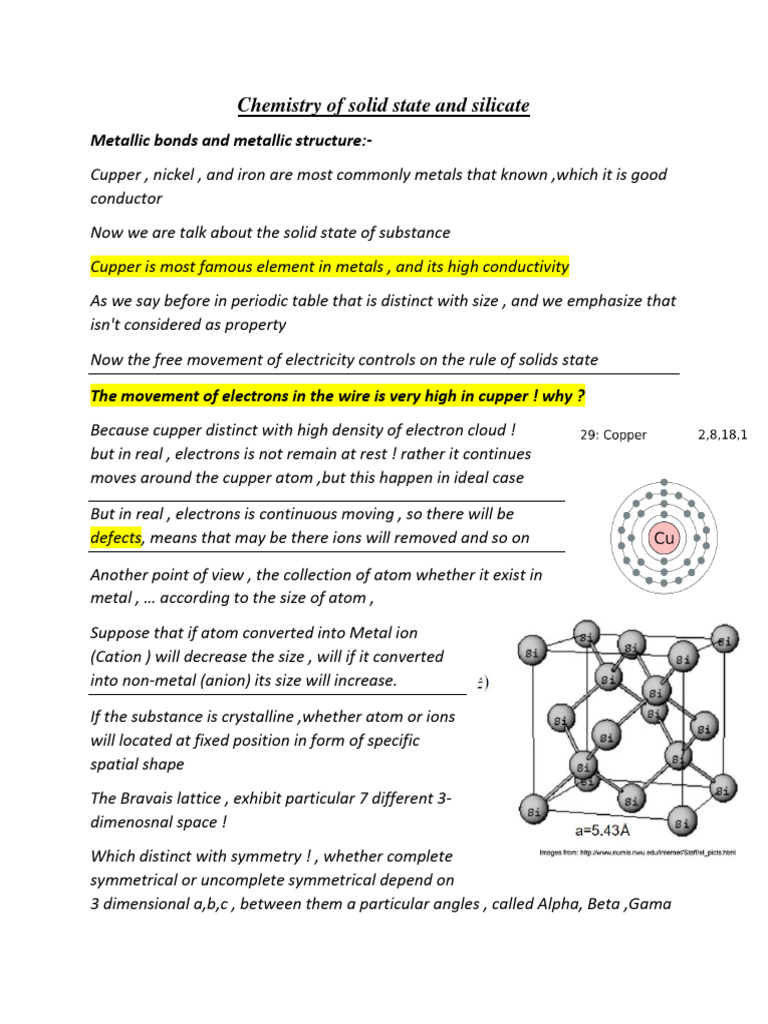 Chemistry of Solid State (AutoRecovered) | PDF | Silicon Dioxide ...