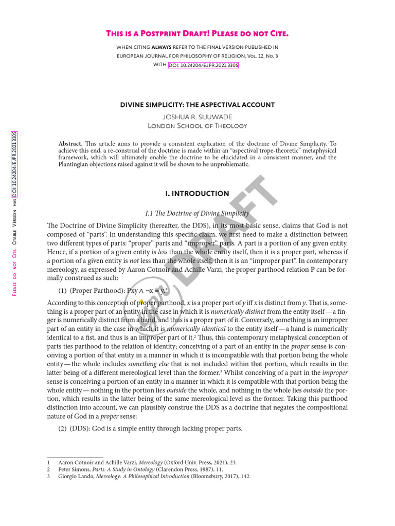 Draft: This Is A Postprint Draft! Please Do Not Cite | PDF