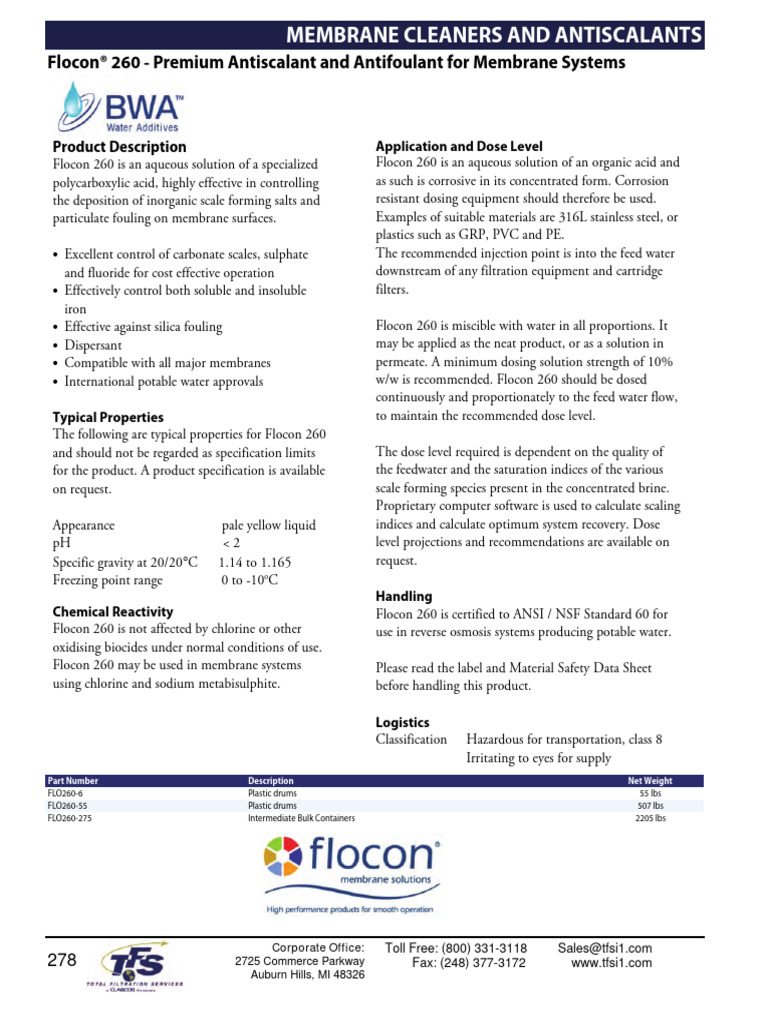 Flocon 260 | PDF