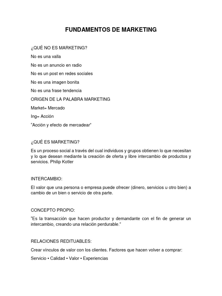 Fundamentos de Marketing | PDF | Marketing | Business